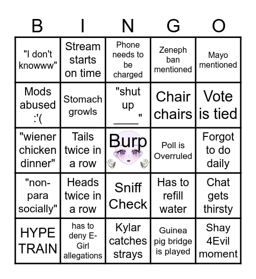 Rulette BINGO Card