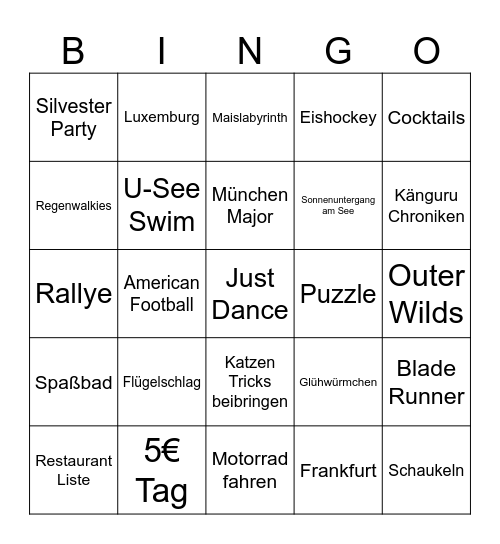 Untitled Bing Bingo Card