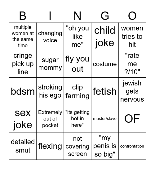 interesting Bingo Card