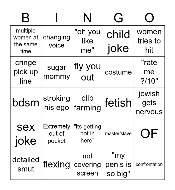 interesting Bingo Card