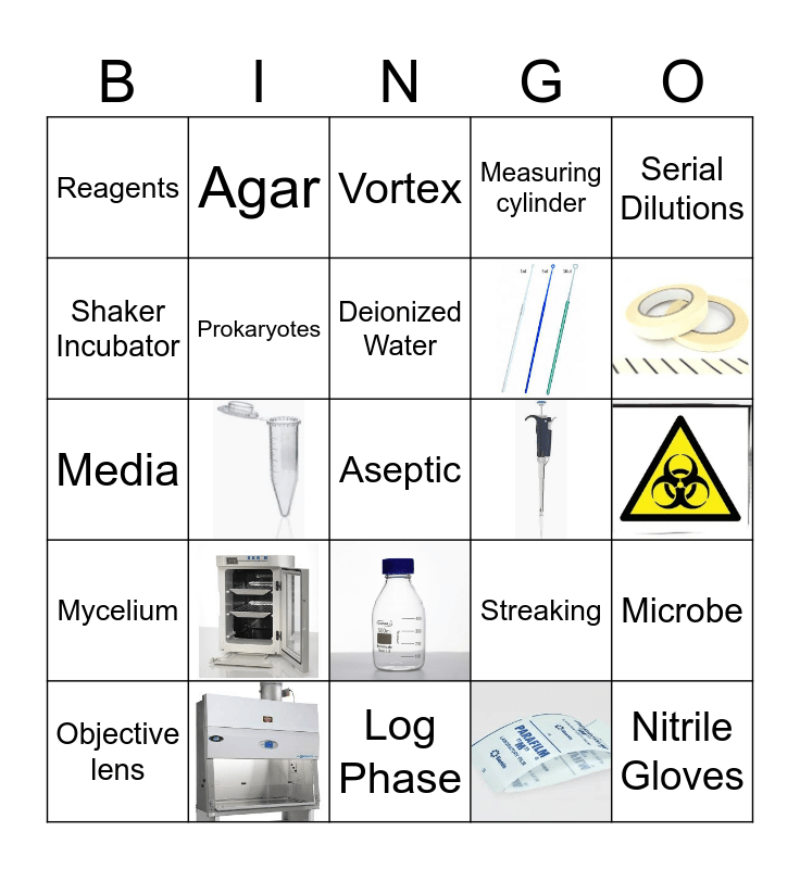 Microbiology Bingo Card