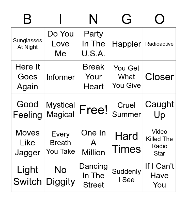 24 MB Round 2 Bingo Card