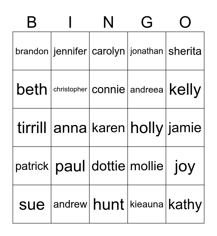 City Attorney Bingo Card
