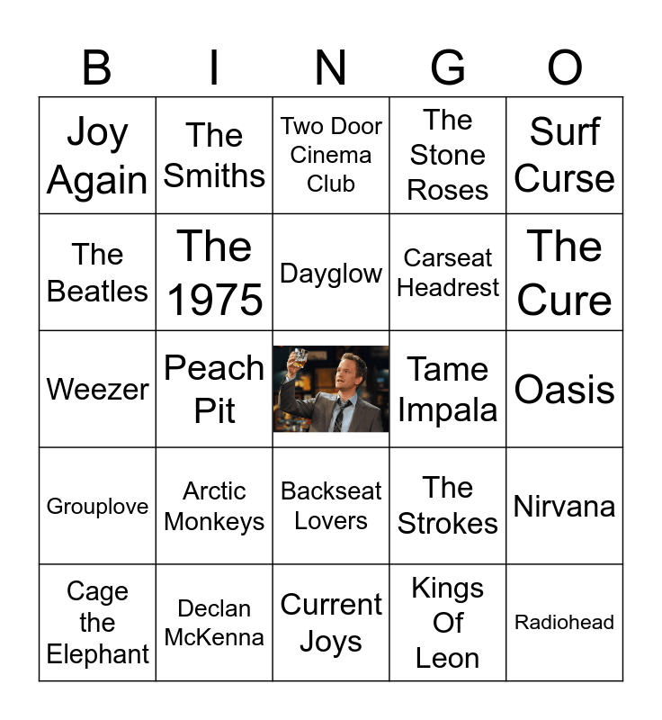 Male Manipulator Music Bingo Card