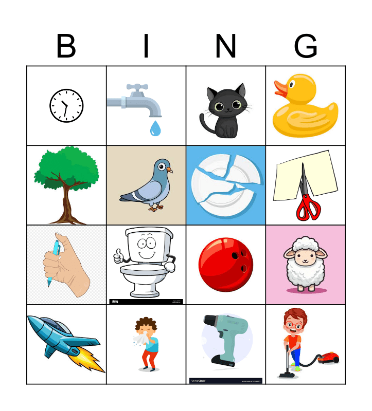 Guess the Sound!!! Bingo Card