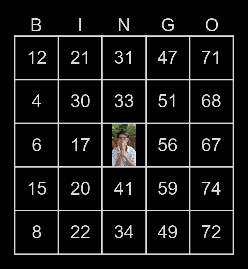 HD DAVID Bingo Card