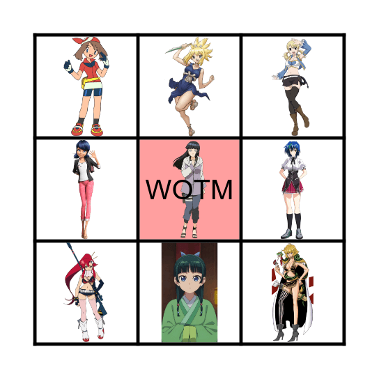 Monthly Theme Guesses Bingo Card