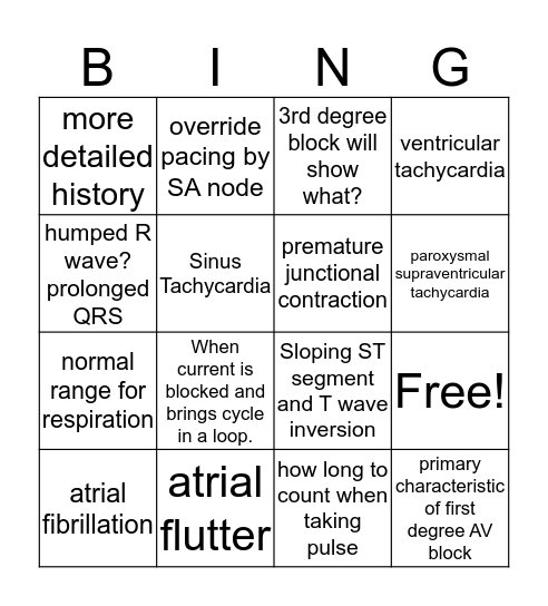 EGK Bingo Bingo Card