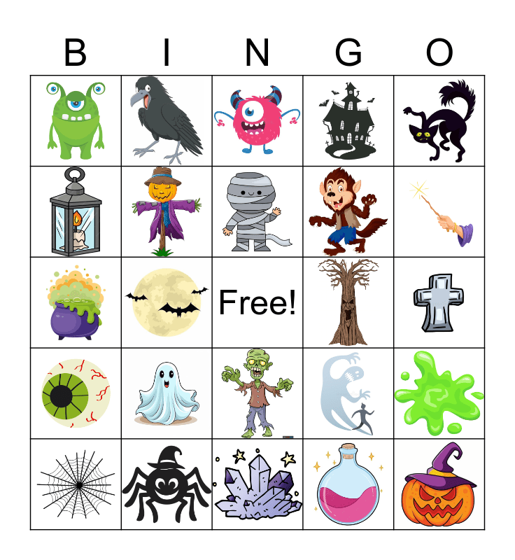 Spooky BINGO Card