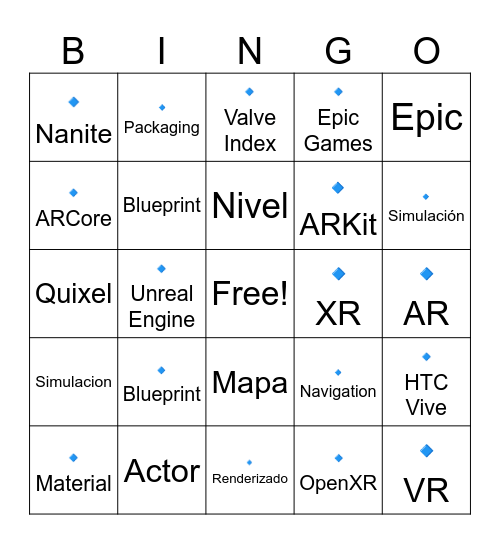 Intro a UE Bingo Card