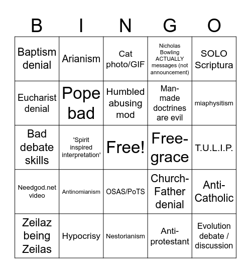 NB Discord bingo Card