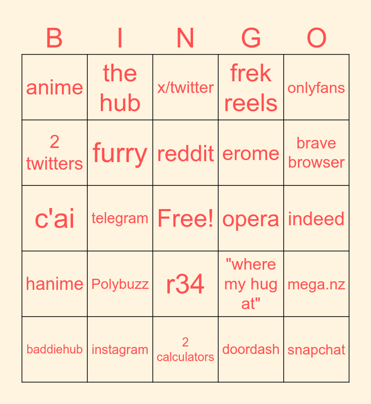 Looking Through Viewers Phones Bingo Card