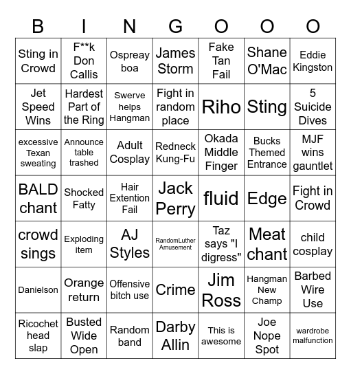 All In 2025 Bingo Card