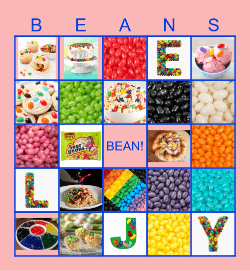 Jelly Bean Bingo Card