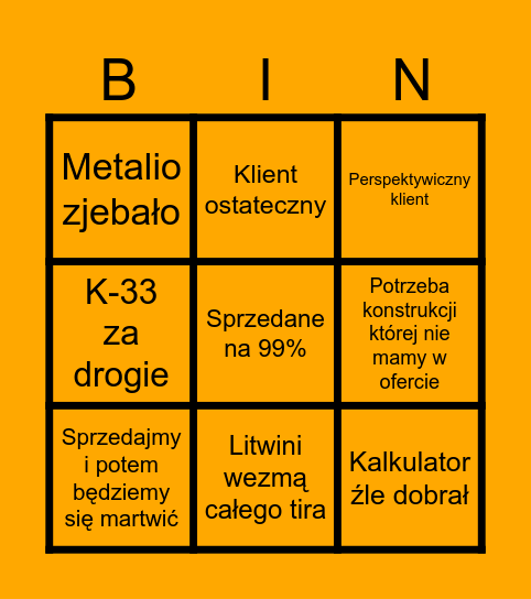KENO BINGO Card