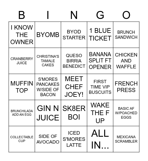 HASH HASH BABY! Bingo Card