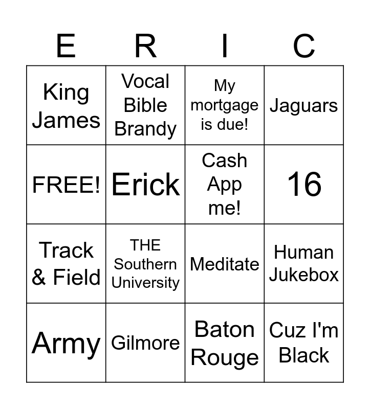 QR Code Bingo Card