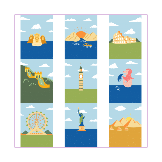 LANDMARKS 🗼 Bingo Card