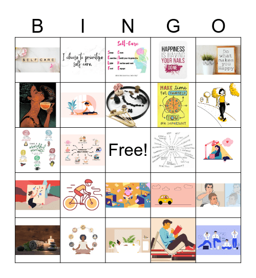 Self Care Bingo Card