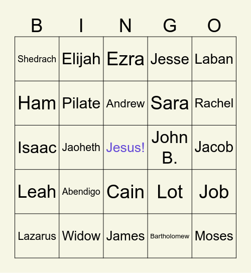 IN2 ING BINGO Card