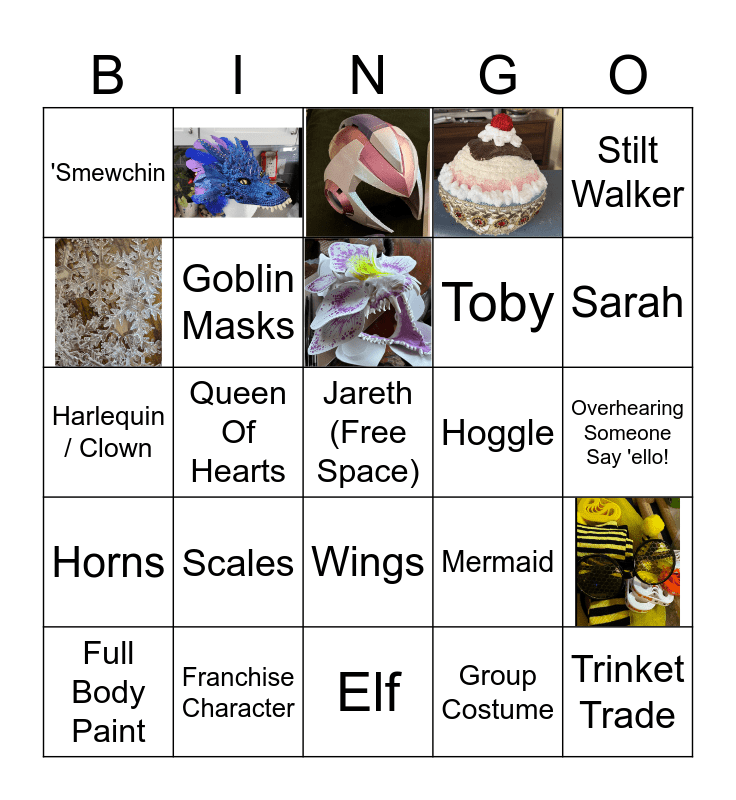 Labyrinth of Jareth Masquerade Ball 2025 Bingo Card