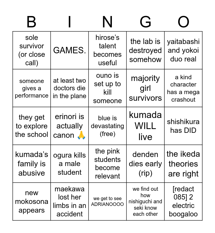 ezra’s tetro blue bingo Card