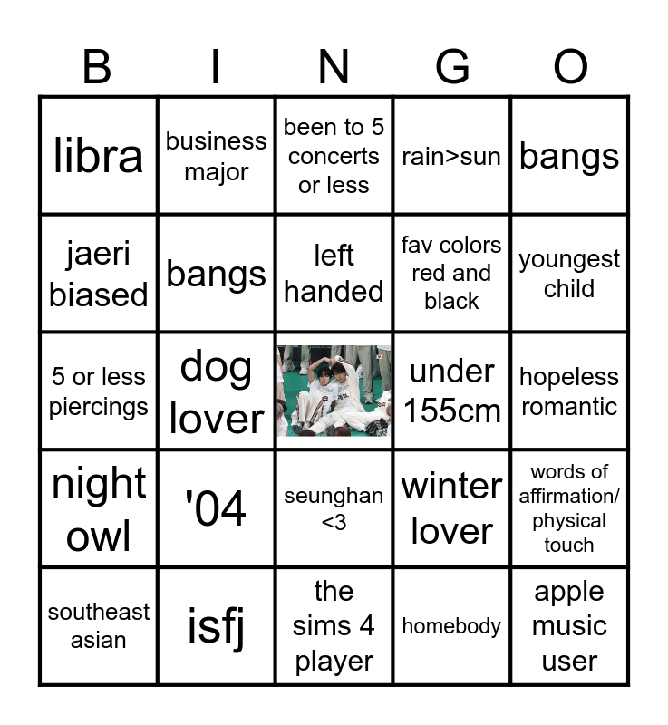 viv Bingo Card