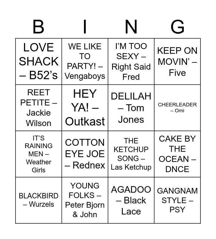 CHEESE-MONGOUS Bingo Card