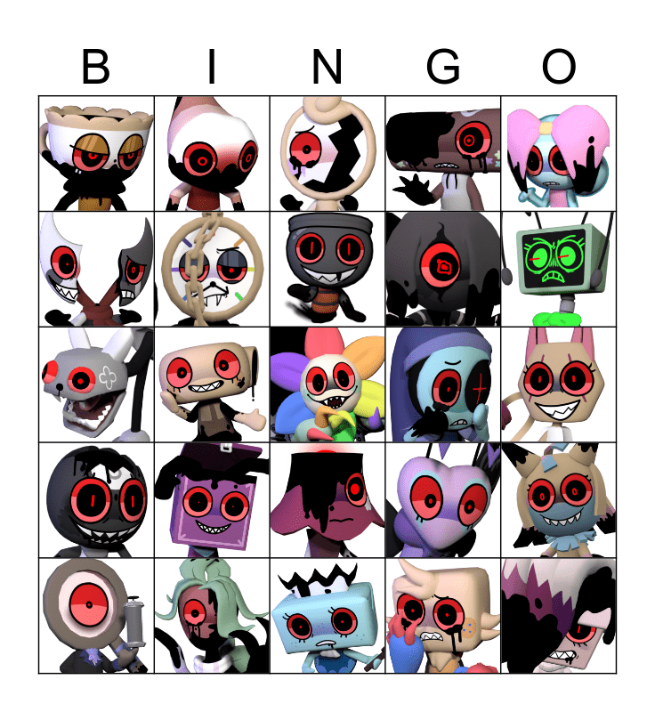 Dandy’s World Bingo Card