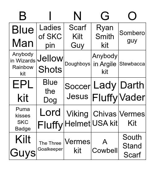 Cauldron Bingo Card