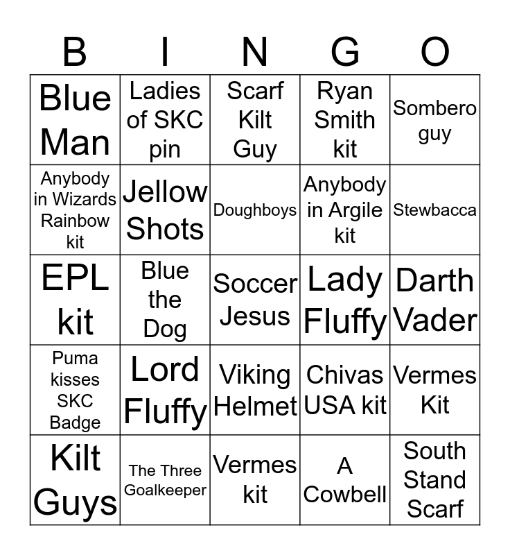 Cauldron Bingo Card