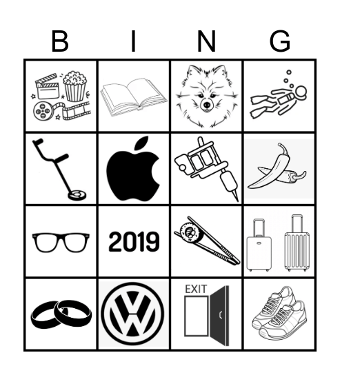 Anna & Marco Bingo Card