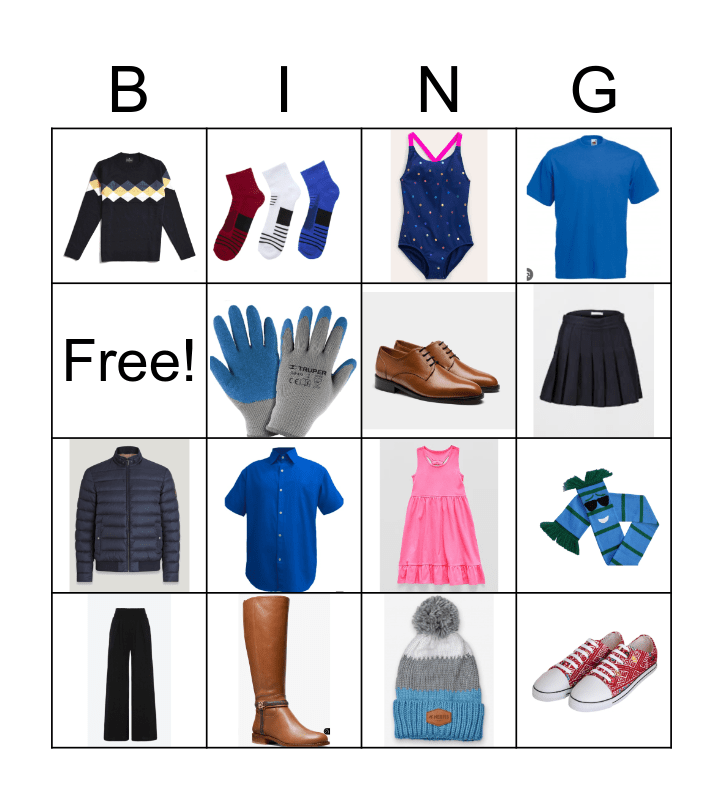 LA ROPA Bingo Card