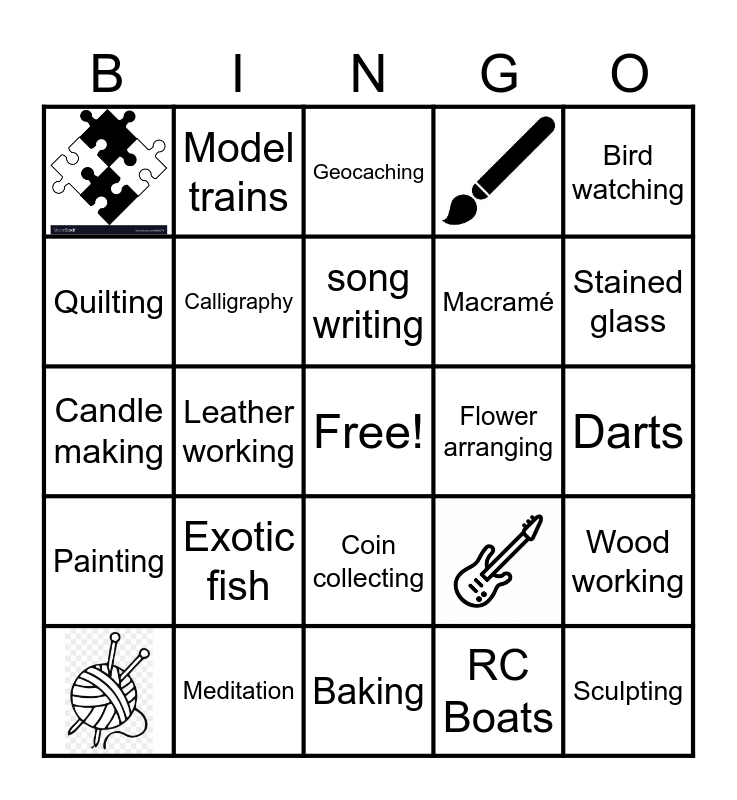 Crestview Hobbies & Crafts Bingo Card