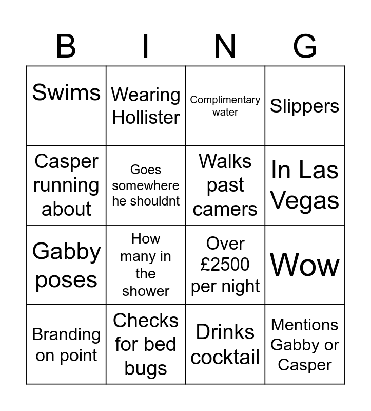Walk with me tim Bingo Card