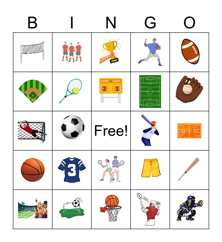 Los Deportes Bingo Card