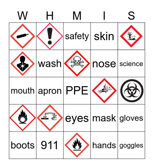 WHMIS BINGO Card