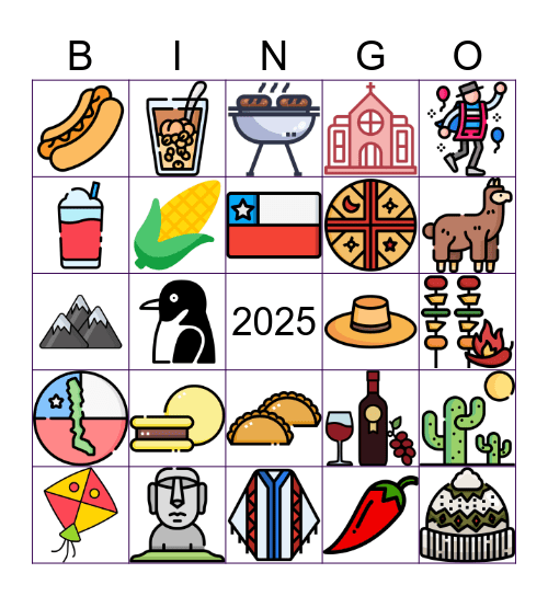 Fiestas Patrias Bingo Card