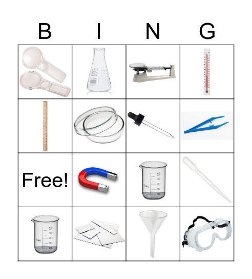 Scientific Tool Bingo Card