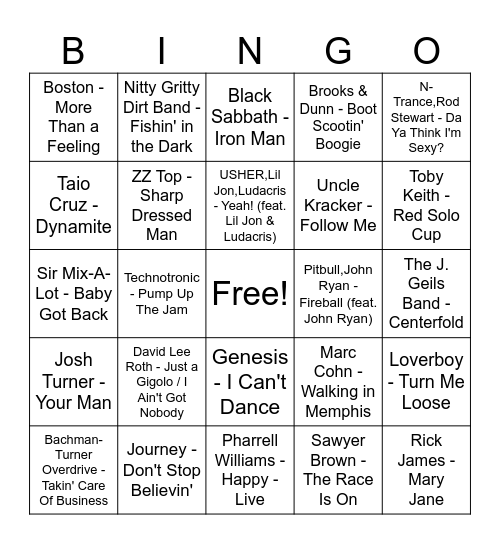 Doug and Mikes Picks Bingo Card