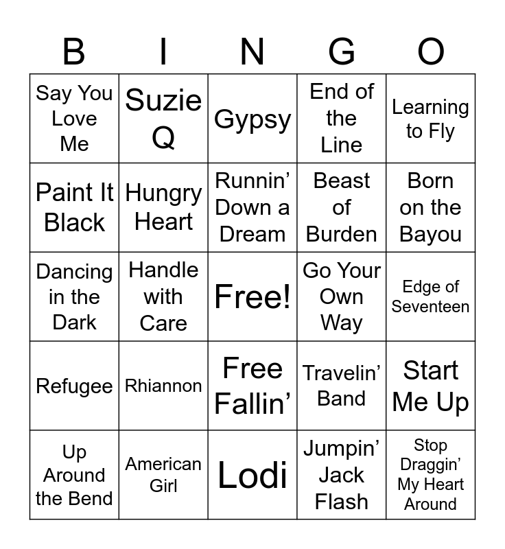 34MB ROUND 1 Bingo Card