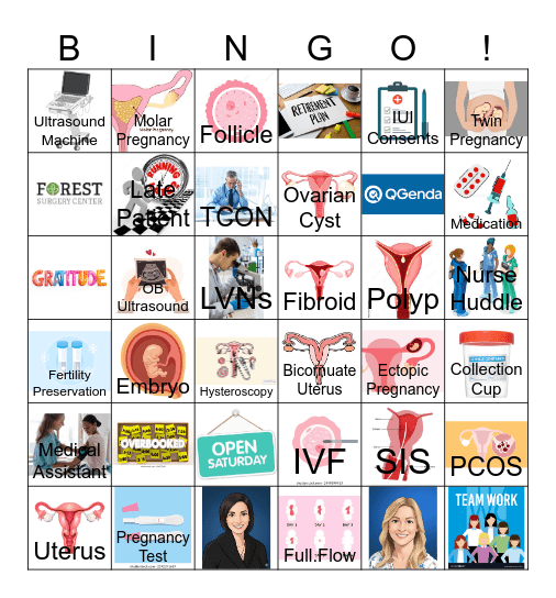 CENTER FOR REPRODUCTIVE HEALTH Bingo Card