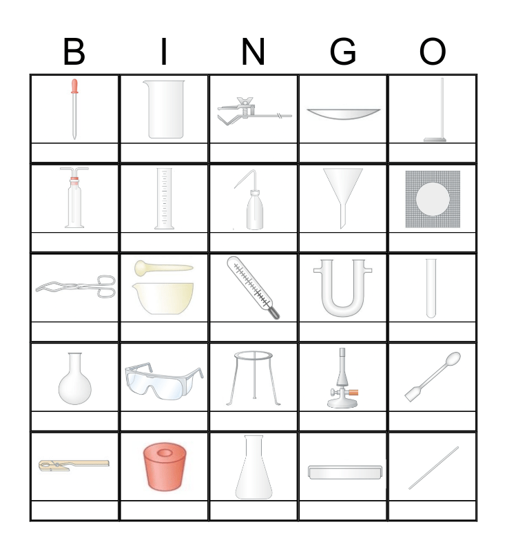 Laborgeräte Bingo Card