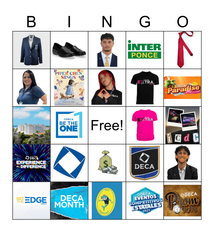 DECA BINGO Card