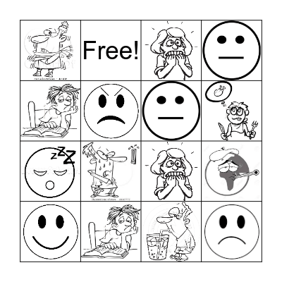 Emotions Bingo Cards on Bingo Baker