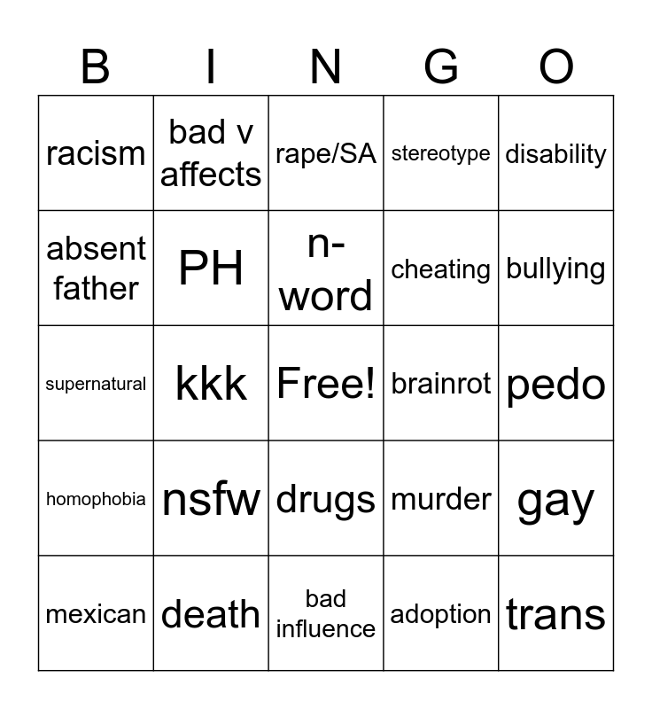tmr teaching Bingo Card