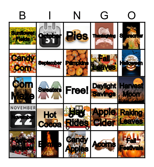 FALL BINGO Card