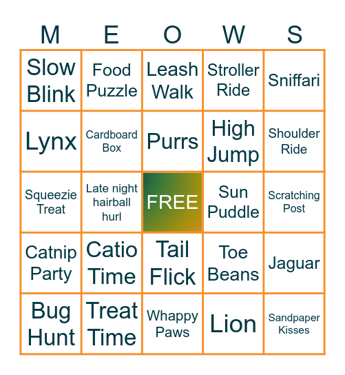 Epic Adventure Challenge Bingo Card