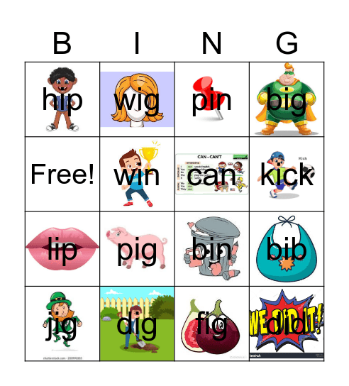 Bingo Short I Bingo Card