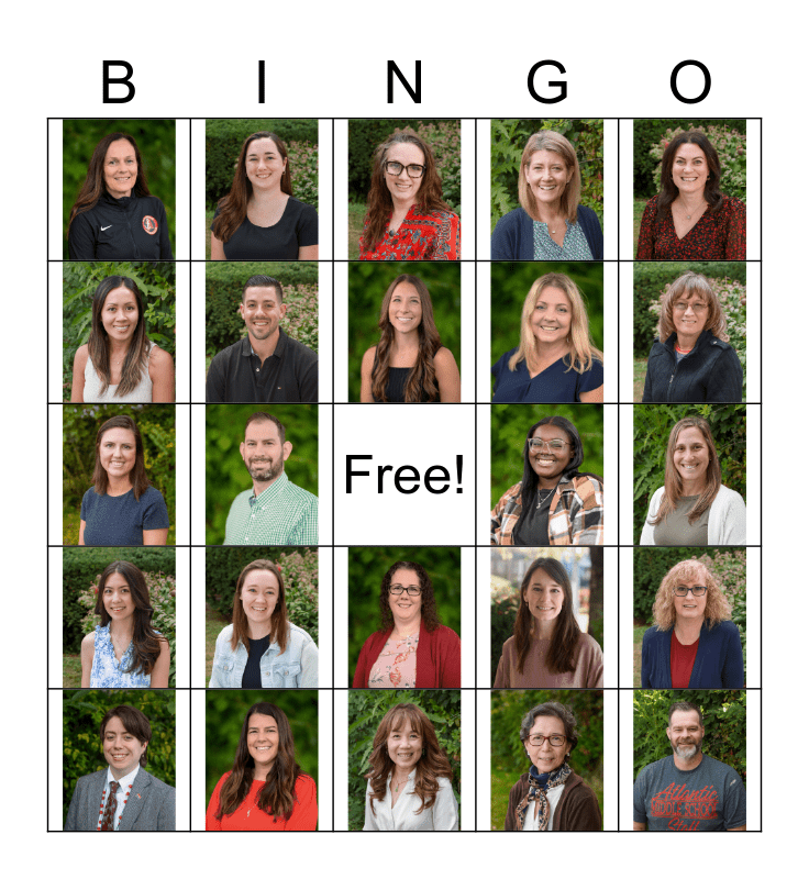 Teacher Bingo Card